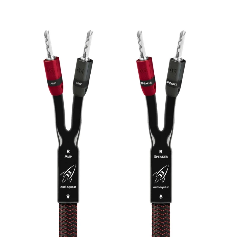 AUDIOQUEST Câble HP Rocket 33 - La paire sur dynamichomecinema.fr